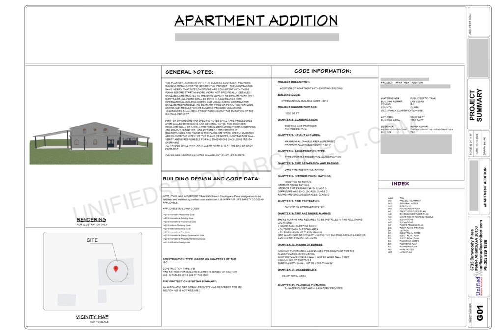 APARTMENT ADDITION – Unified Studio Architect-USA